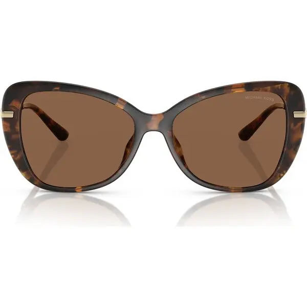 Michael Kors 56mm Butterfly Sunglasses - Dark Tort