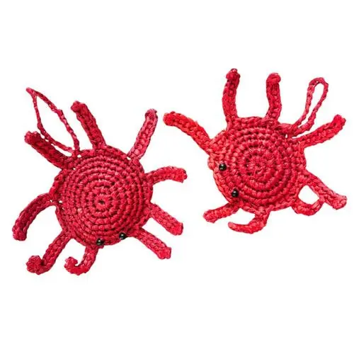 ZANATANY CONCEPTS Mini Crabs Raffia Keyring
