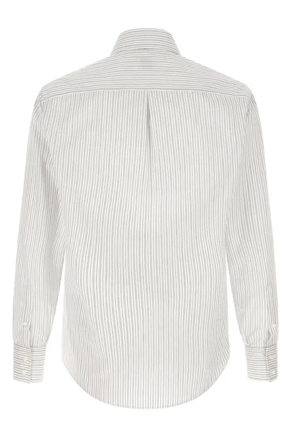 Brunello Cucinelli Striped Buttoned Shirt - No