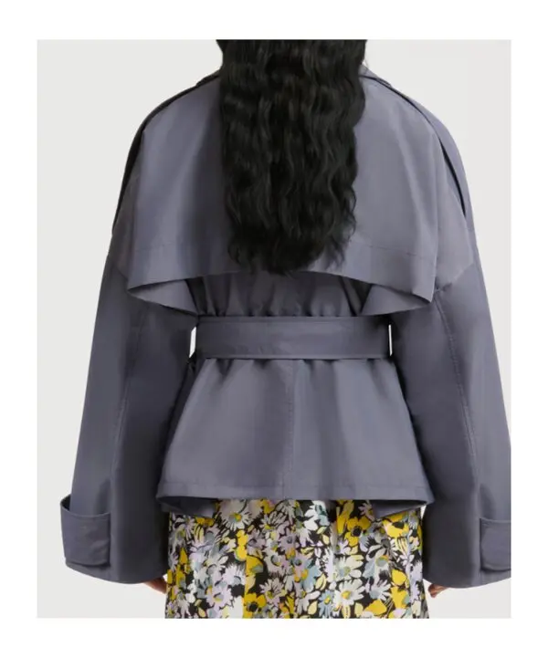 Marni Grey Nylon Blouson With Belt