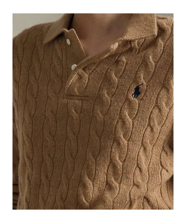 Polo Ralph Lauren Cable Knit Polo Sweater