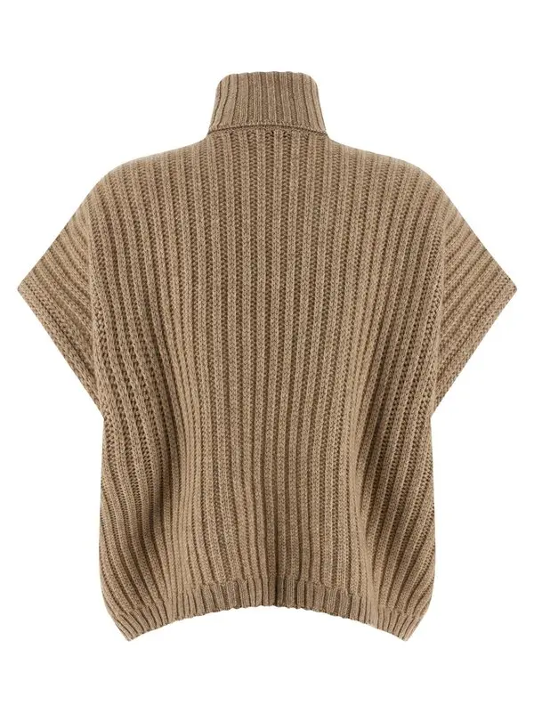 Brunello Cucinelli Ribbed Knit Turtleneck Sweater