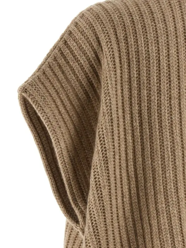 Brunello Cucinelli Ribbed Knit Turtleneck Sweater