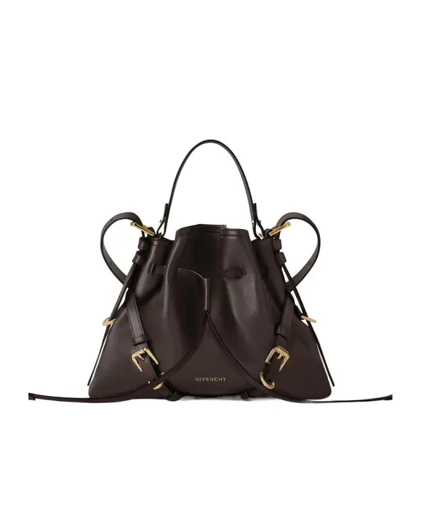 Givenchy Small Voyou Bucket Bag In Shiny Leather