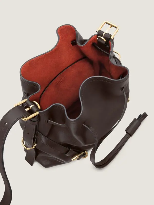 Givenchy Small Voyou Bucket Bag In Shiny Leather