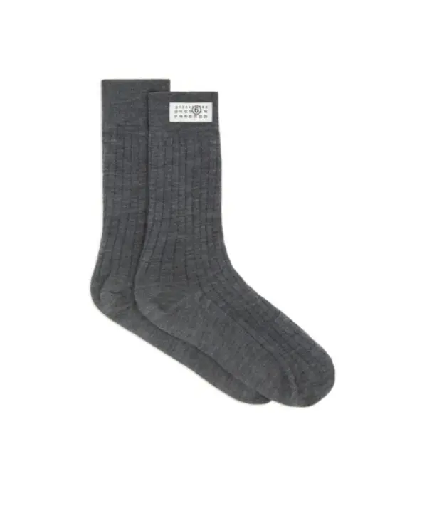 MAISON MARGIELA Wool Blend Socks - Black