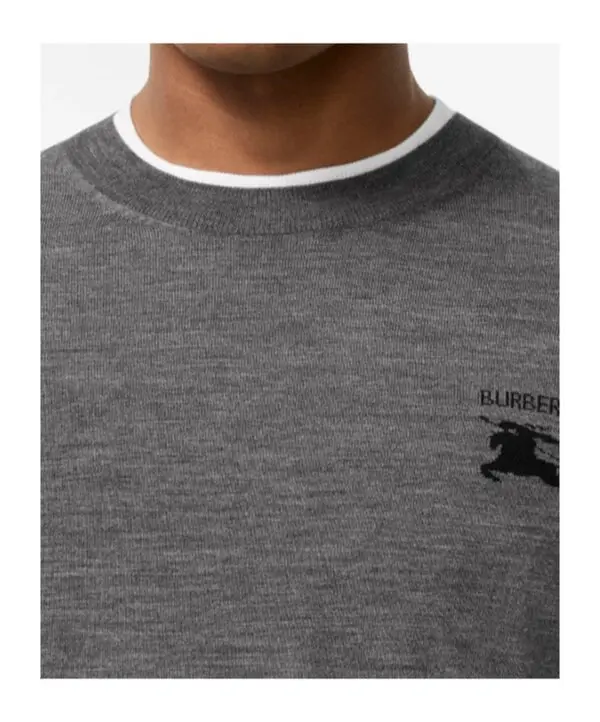 Burberry Equestrian Knight Intarsia Knit Jumper