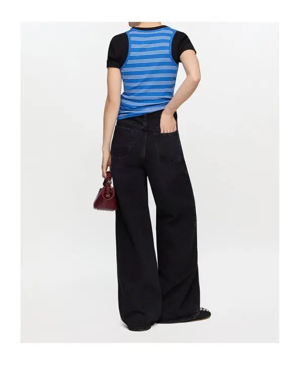 GANNI Tank Top With Stripes