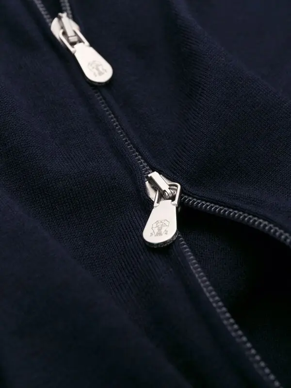 Brunello Cucinelli Zip-up Long-sleeved Cardigan