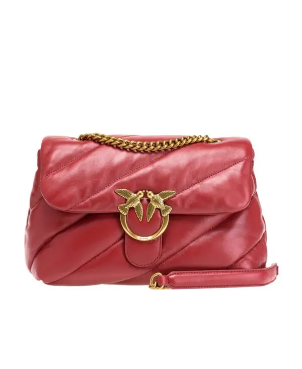 Pinko Love Puff Quilted Leather Shoulder Bag