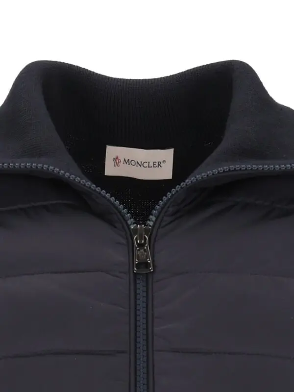 Moncler Padded Zip-up Cardigan - Navy
