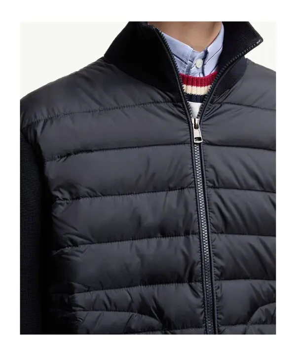 Moncler Padded Zip-up Cardigan - Navy