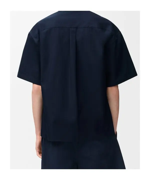 Loewe Anagram-embroidered Short-sleeve Shirt