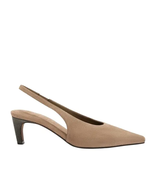 Brunello Cucinelli Slingback Heeled Pumps