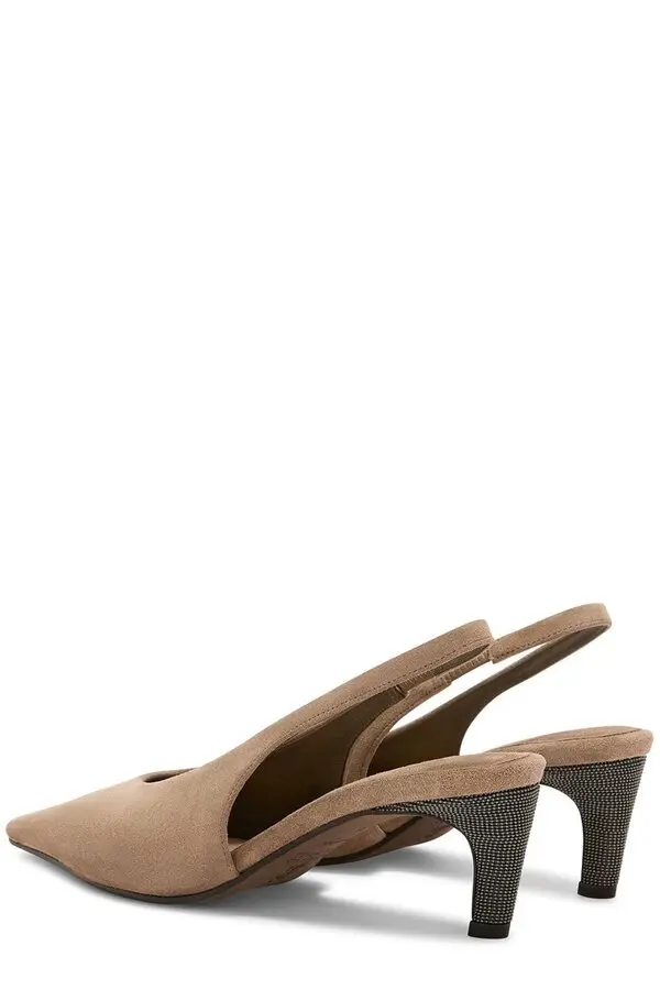 Brunello Cucinelli Slingback Heeled Pumps