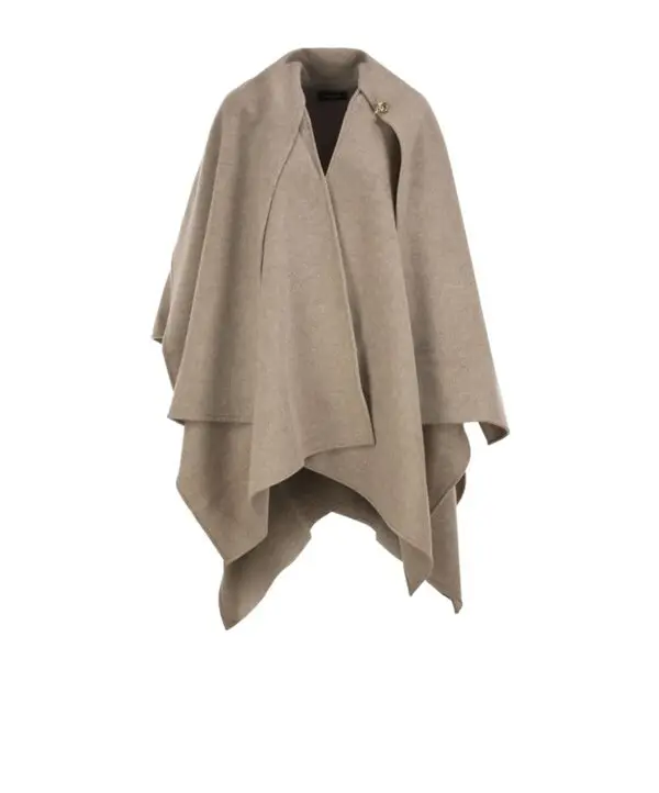 Fabiana Filippi Asymmetrical Shawl - Nude