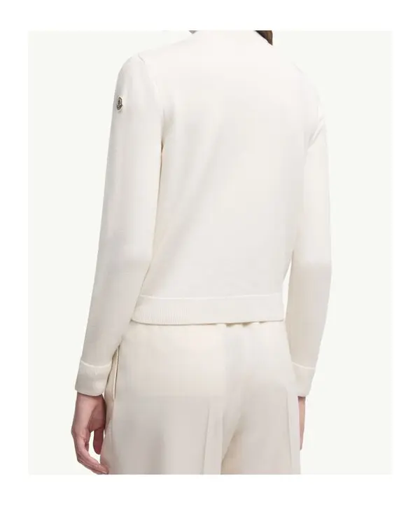 Moncler Wool Padded Zip-up Cardigan