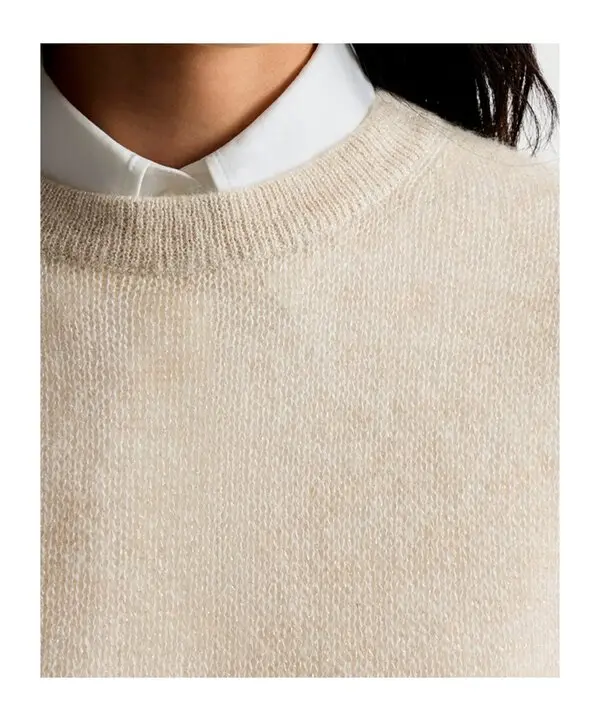 Brunello Cucinelli Sparkling Mohair And Wool Knit Vest - Ivory