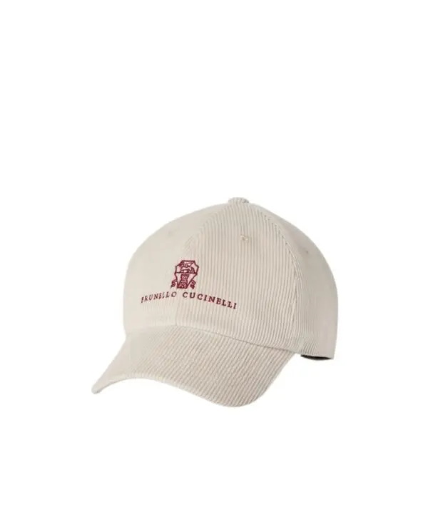 Brunello Cucinelli Corduroy Baseball Cap - Nude