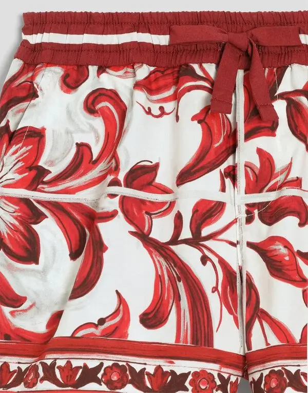 Dolce & Gabbana Majolica-print Poplin Bermuda Shorts