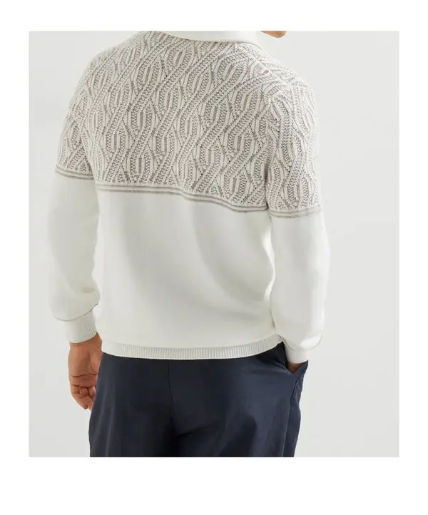 Brunello Cucinelli Cotton Jacquard Cardigan