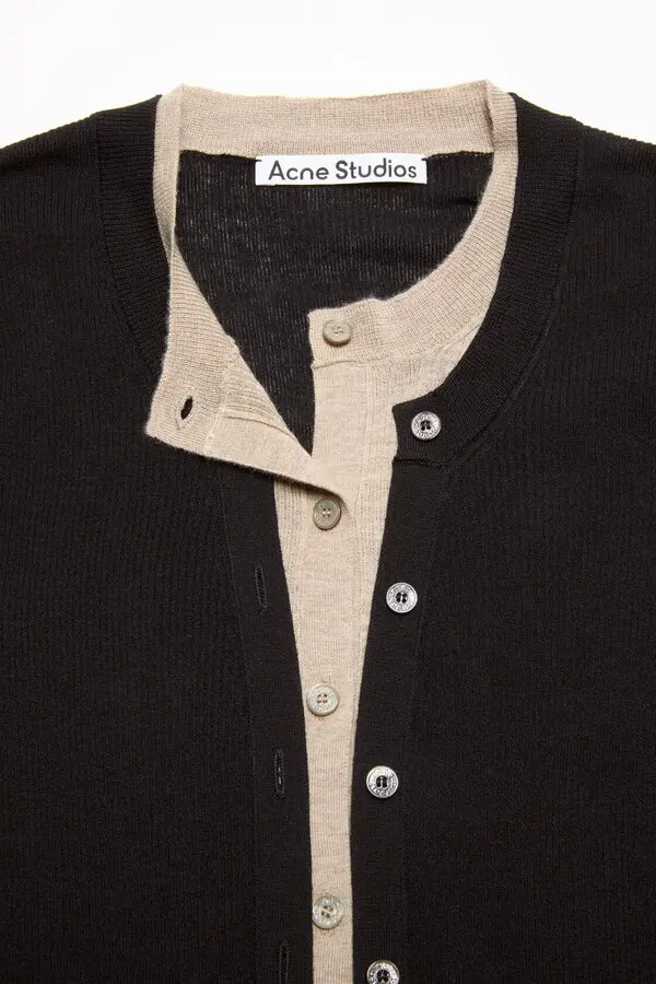 Acne Studios Layered-effect Button-up Cardigan