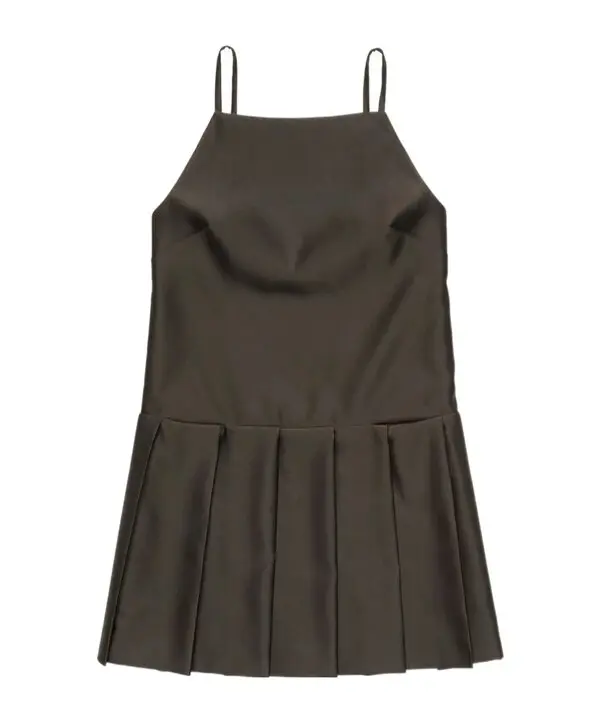 Acne Studios Strap Dress With Pleated Skirt