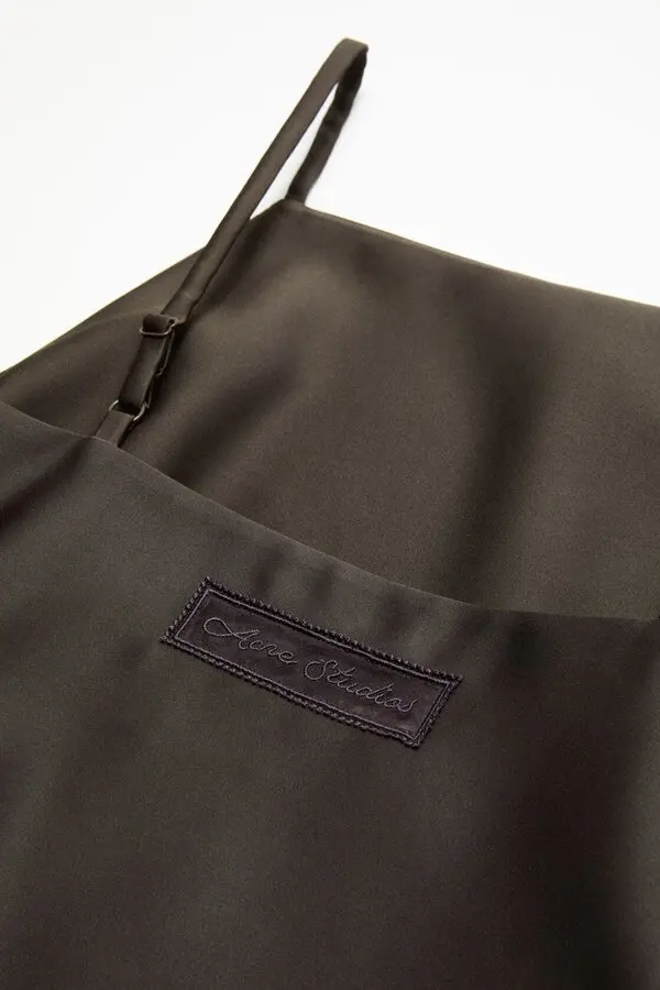 Acne Studios Strap Dress With Pleated Skirt