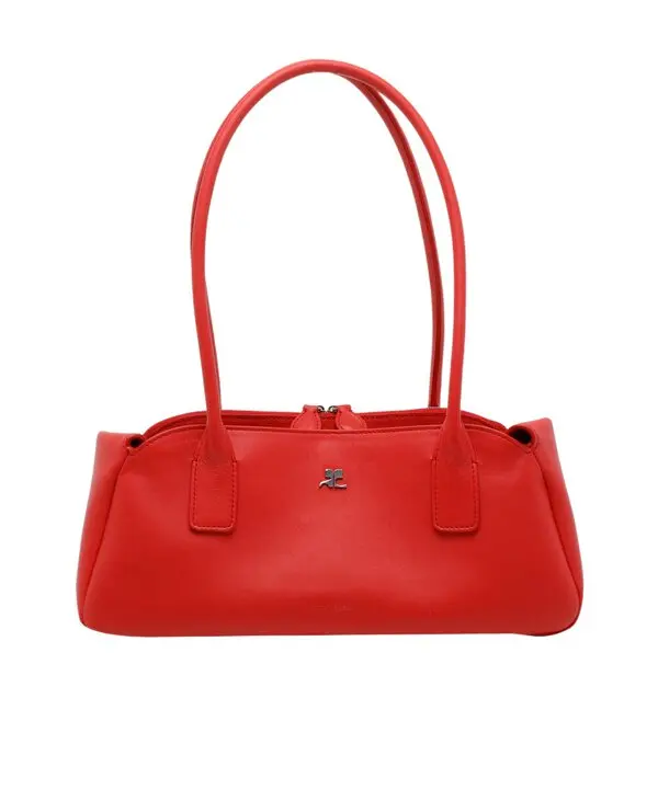 COURREGES Courrèges Strip Shoulder Bag - Red