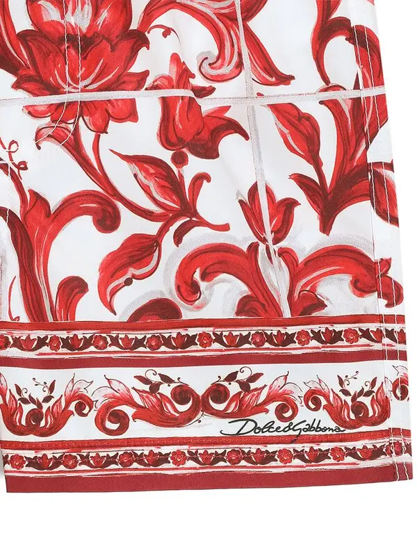 Dolce & Gabbana Drawstring Swim Trunks