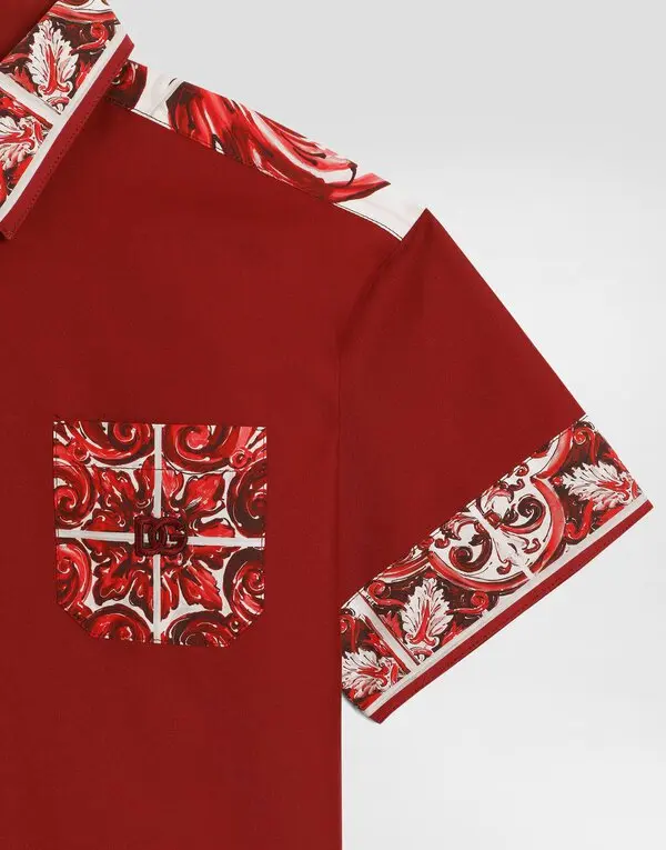 Dolce & Gabbana Majolica-print Poplin Shirt