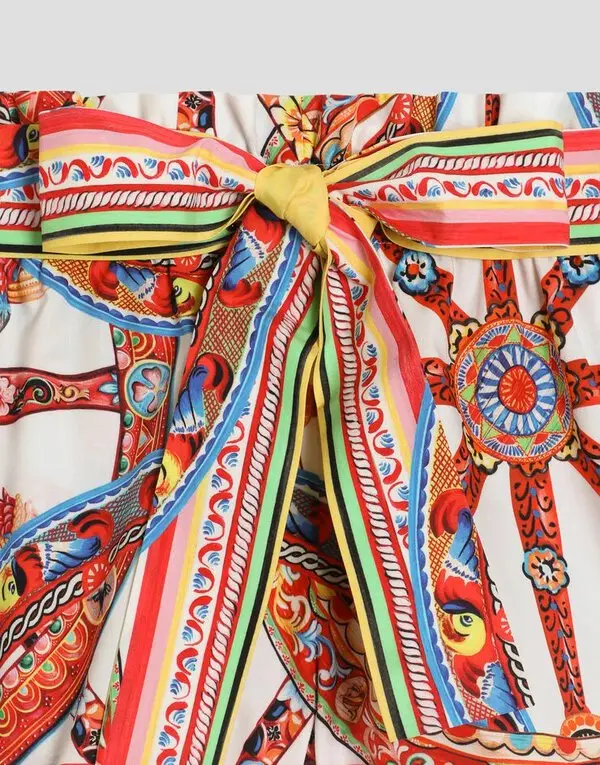 Dolce & Gabbana Carretto-print Poplin Shorts