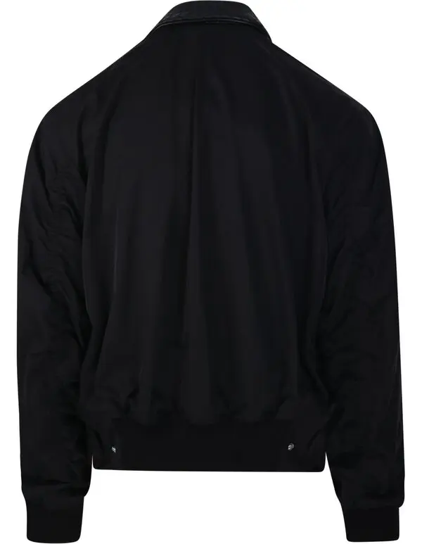 Bottega Veneta Intrecciato Collar Bomber Jacket