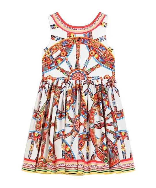 Dolce & Gabbana Round Neck Sleeveless Dress