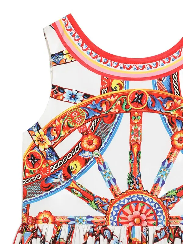 Dolce & Gabbana Round Neck Sleeveless Dress