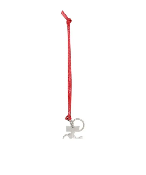 COURREGES Courrèges Ac Naplack Key Ring - Bright Red