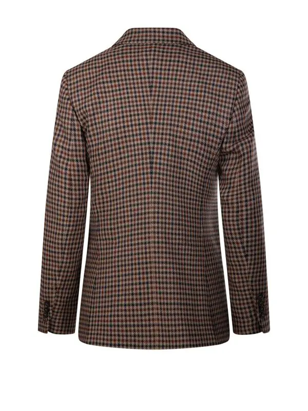 Max Mara Deserto Checked Double-breasted Blazer - Beige