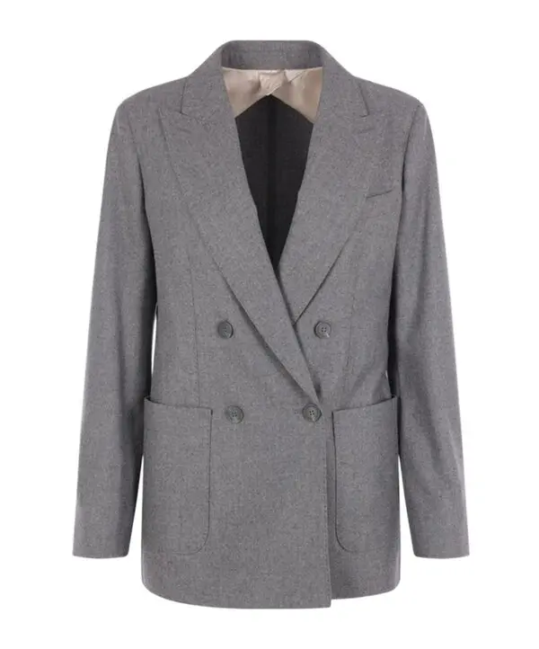 Max Mara Long-sleeved Tailored Blazer With Patch Pockets