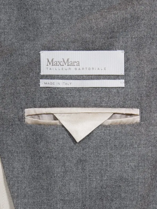 Max Mara Long-sleeved Tailored Blazer With Patch Pockets