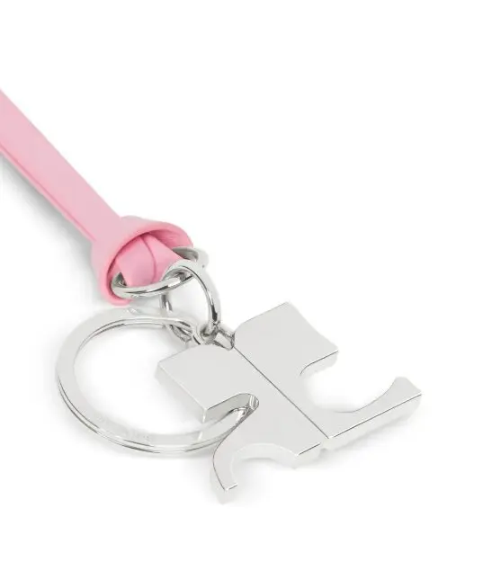 COURREGES Leather Logo Keyring