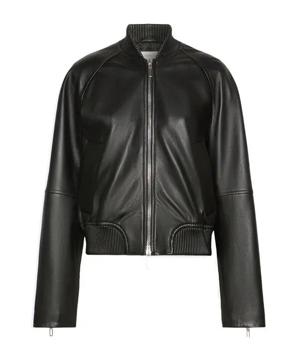 Sportmax Long-sleeve Leather Jacket - No