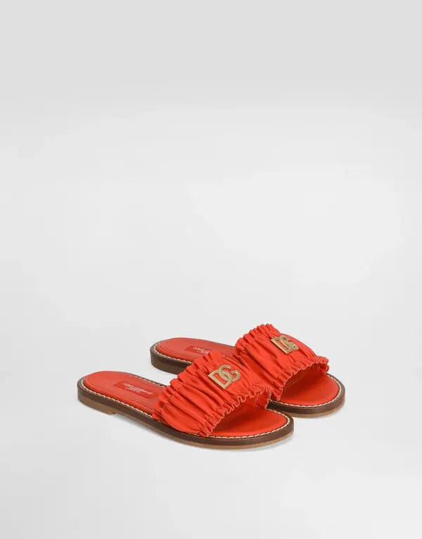 Dolce & Gabbana Flat Nappa-leather Slippers