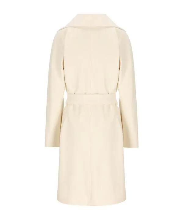 Max Mara Belted Coat - White