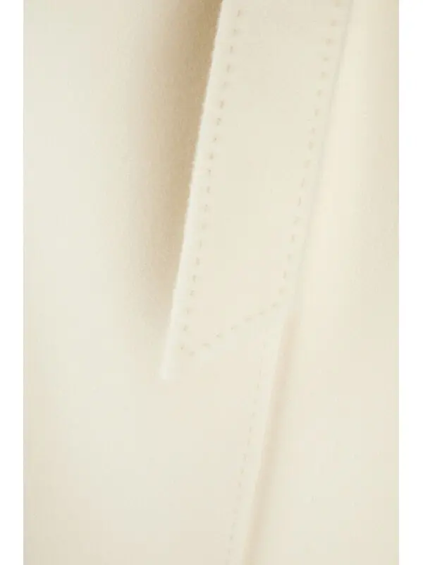 Max Mara Belted Coat - White