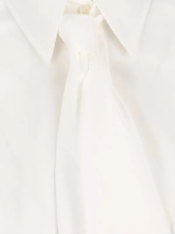 Brunello Cucinelli Tie-detail Long-sleeve Shirt