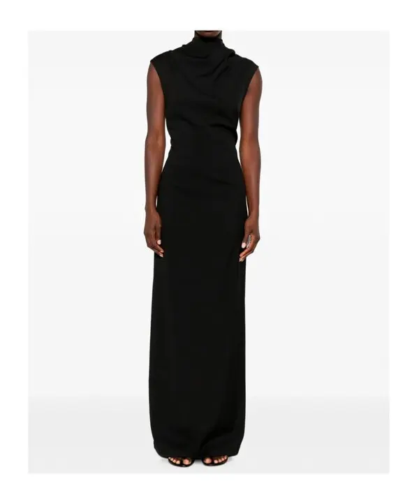 Brunello Cucinelli Monili-trim V-back Gown