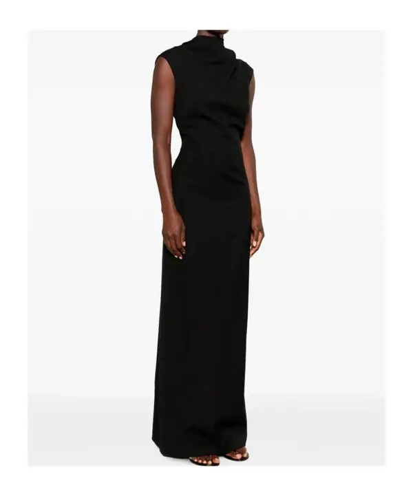 Brunello Cucinelli Monili-trim V-back Gown