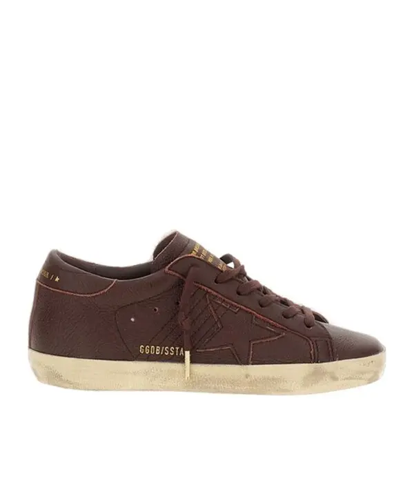 GOLDEN GOOSE Super Star Lace-up Sneakers - Bordeaux