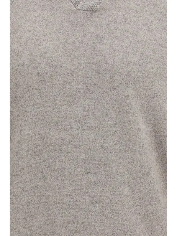 Brunello Cucinelli Collared Long-sleeved Knit Sweater