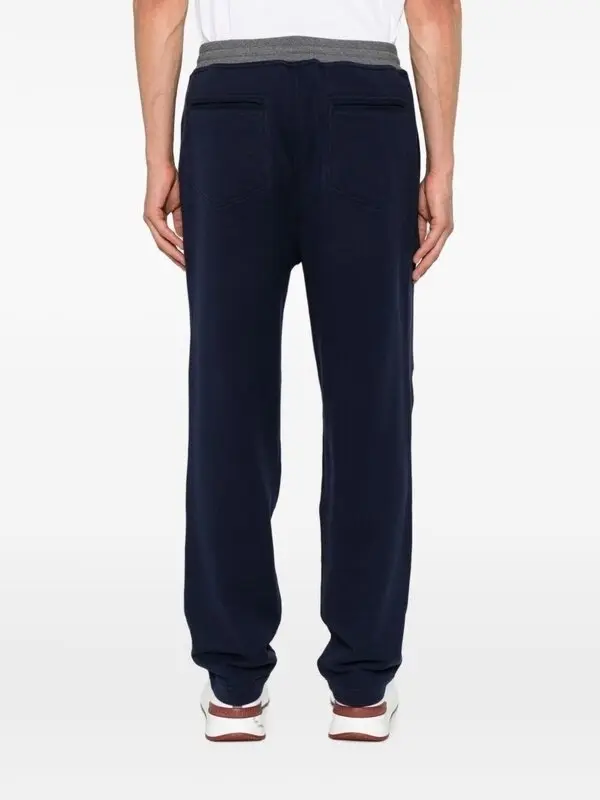 Brunello Cucinelli Logo-embroidered Drawstring Track Pants